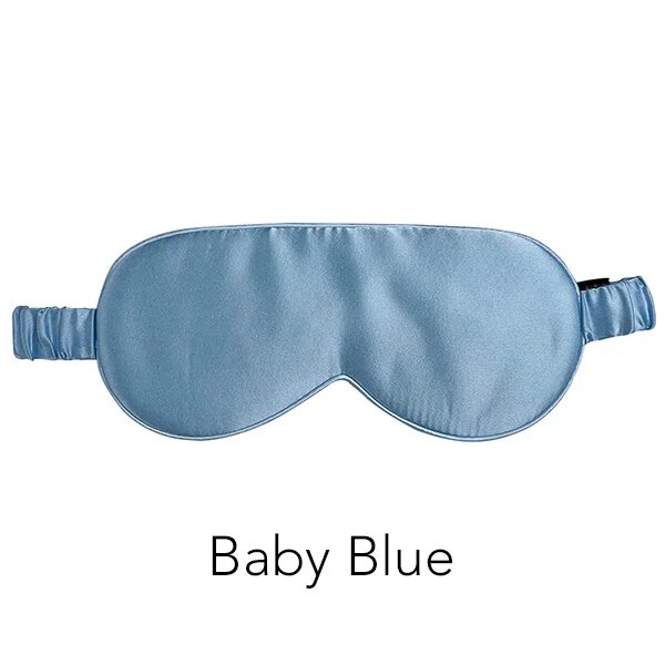 Шелковая маска для сна CINESSD, Baby Blue