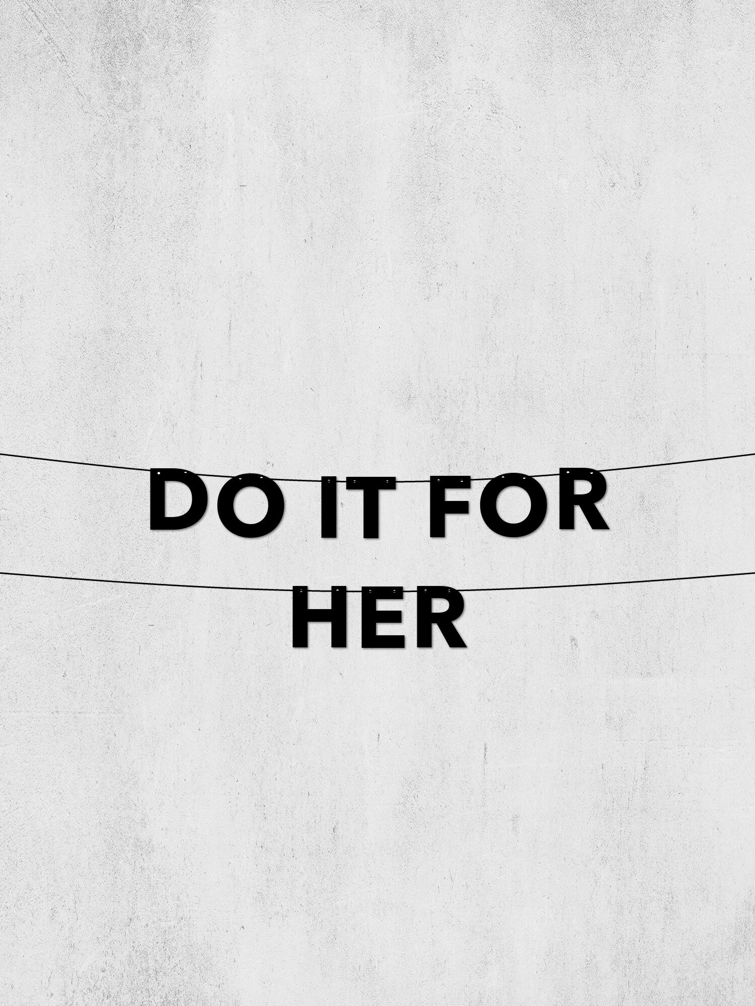 Гирлянда из букв Do It For Her Декор для Интерьера и Праздников, Долговечный и Стильный