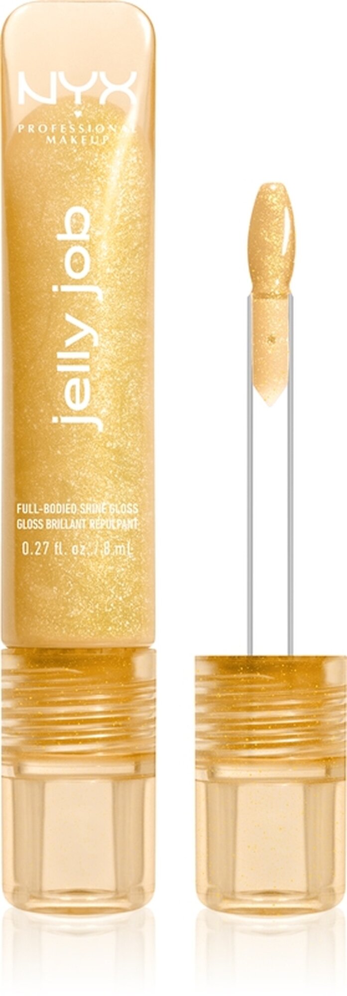NYX Блестящий блеск для губ с эффектом придания объема Jelly Job 7,5 мл оттенок Glow Job