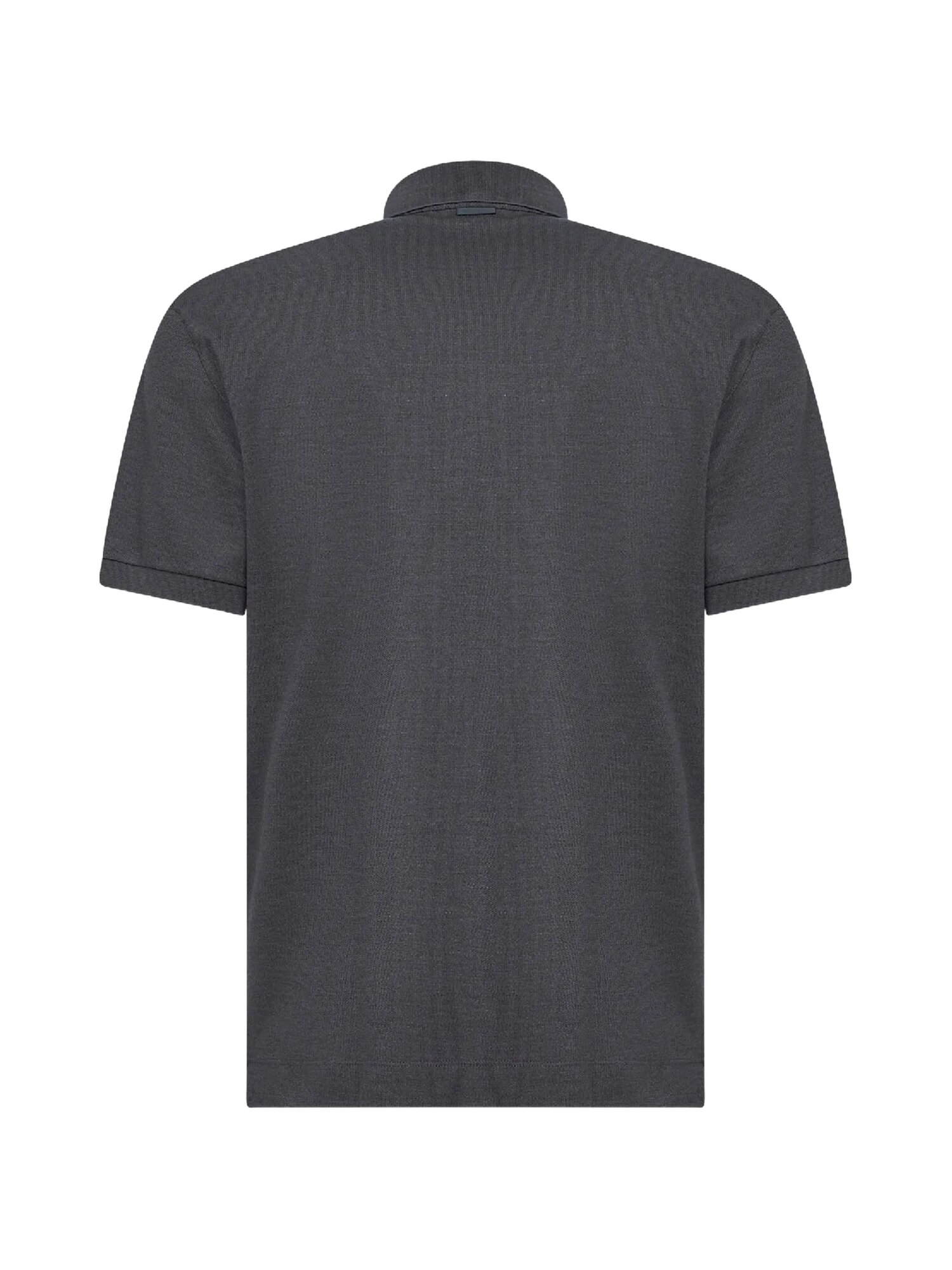 Рубашка Ermenegildo Zegna Button-placket polo shirt, размер 52, серый — фото 1