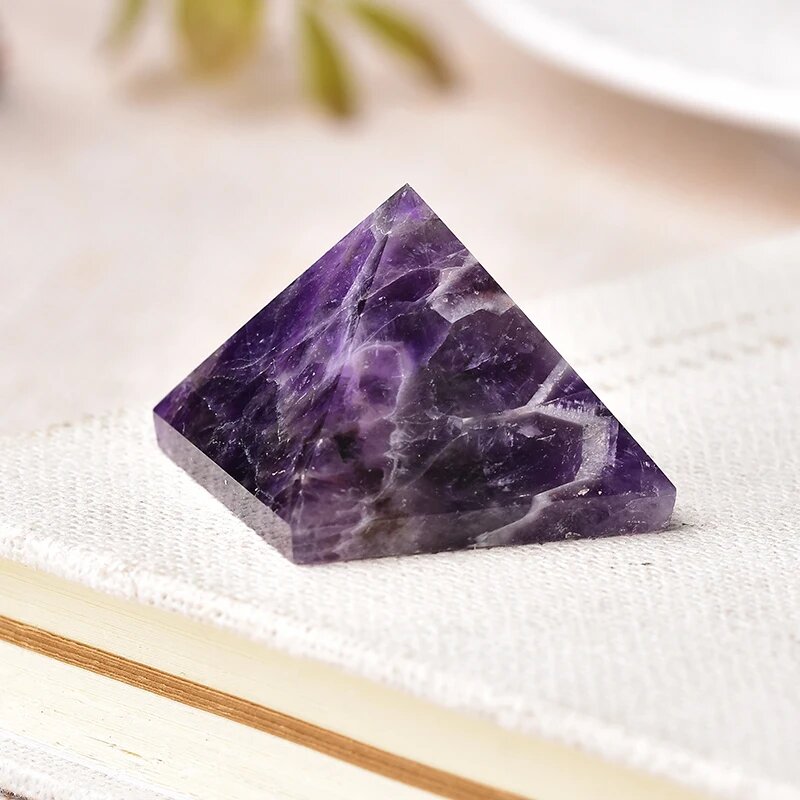 Хрустальная пирамида флюорит 28-32 мм RYCRYSTAL Фиолетовый, Amethyst
