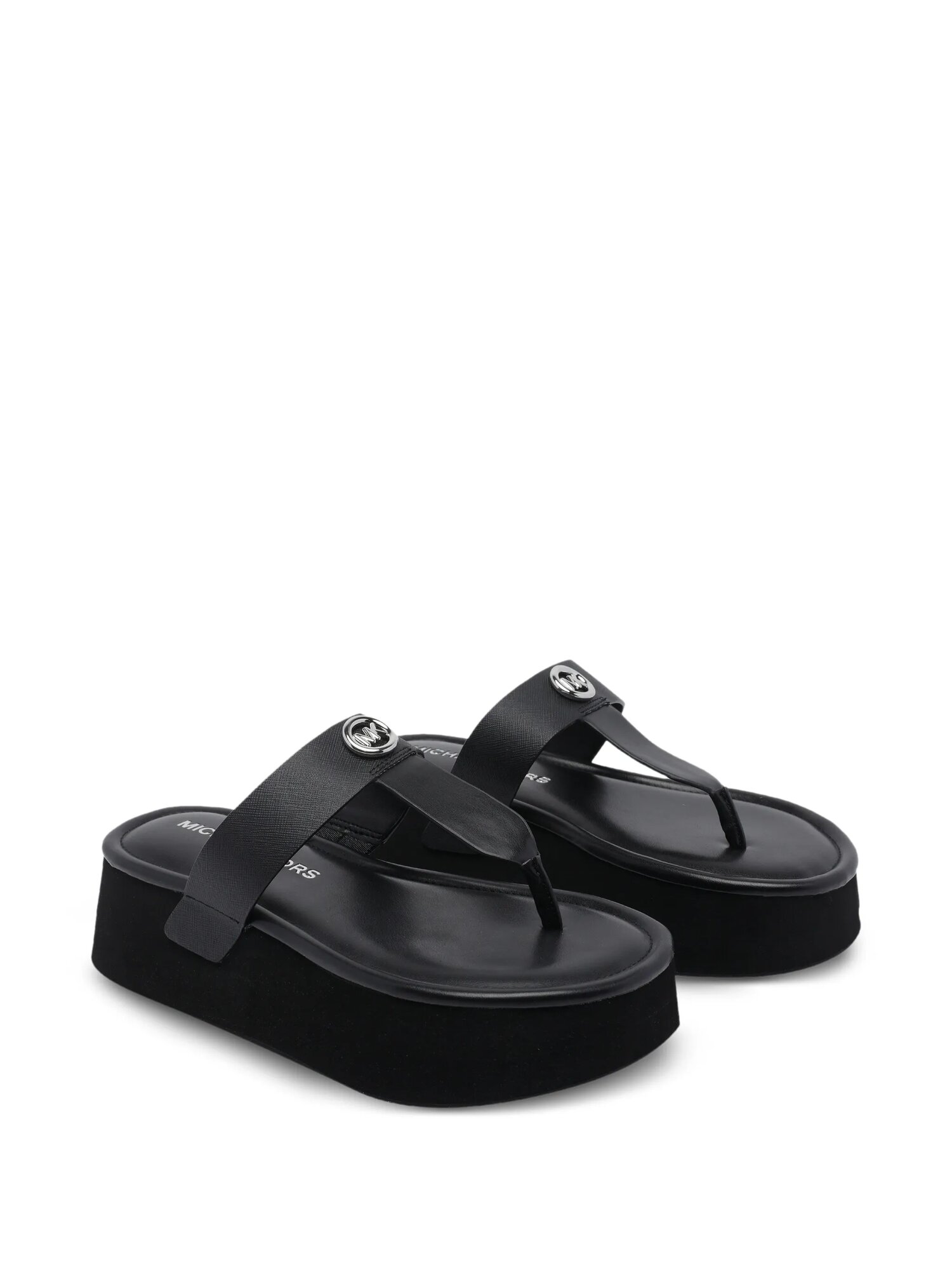 Босоножки MICHAEL KORS Logo-detail open-toe sandals, размер 7, black/black — фото 1