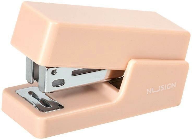Степлер Deli мини ENS083 Linfini N10 24/6, 15 листов, розовый 15 скоб, металл пластик (ENS083PINK)