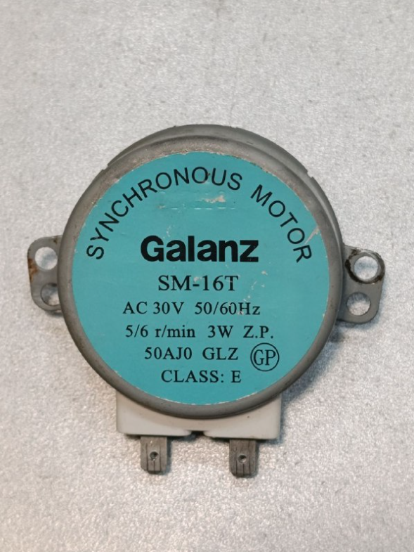 Двигатель вращения поддона микроволновой печи Galanz SM-16T 30AC 5/6 RPM 3W