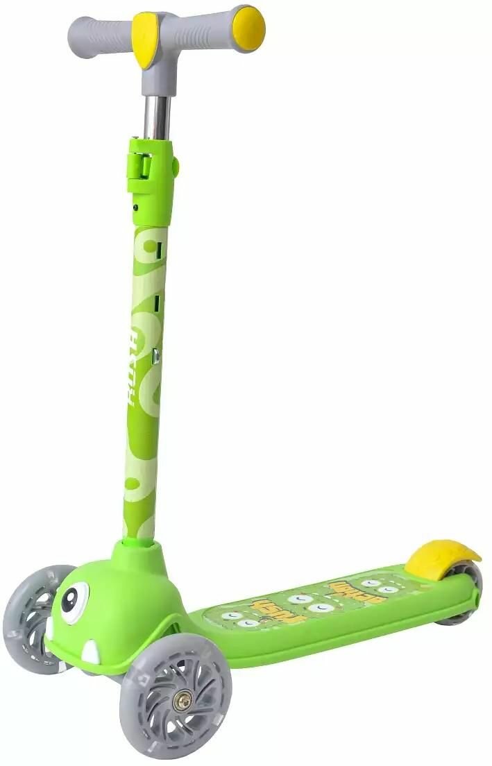 Самокат RUSH ACTION 3-х колесный, HOP, светящиеся колеса, нагрузка до 50 кг