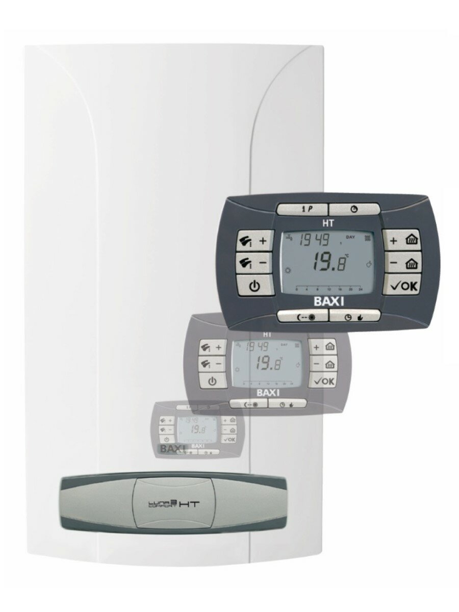 Котел газовый BAXI Luna-3 Comfort 1.310 Fi с выносной панелью, одноконтурный (CSE45531358-)