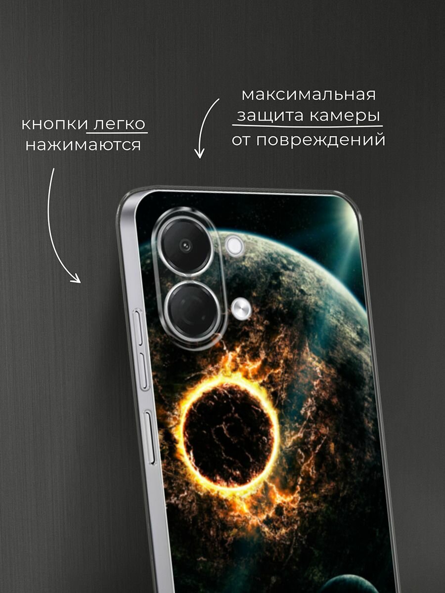 Чехол на Tecno Spark Go 3 / Текно Спарк Го 3 с принтом космос 16 — фото 1
