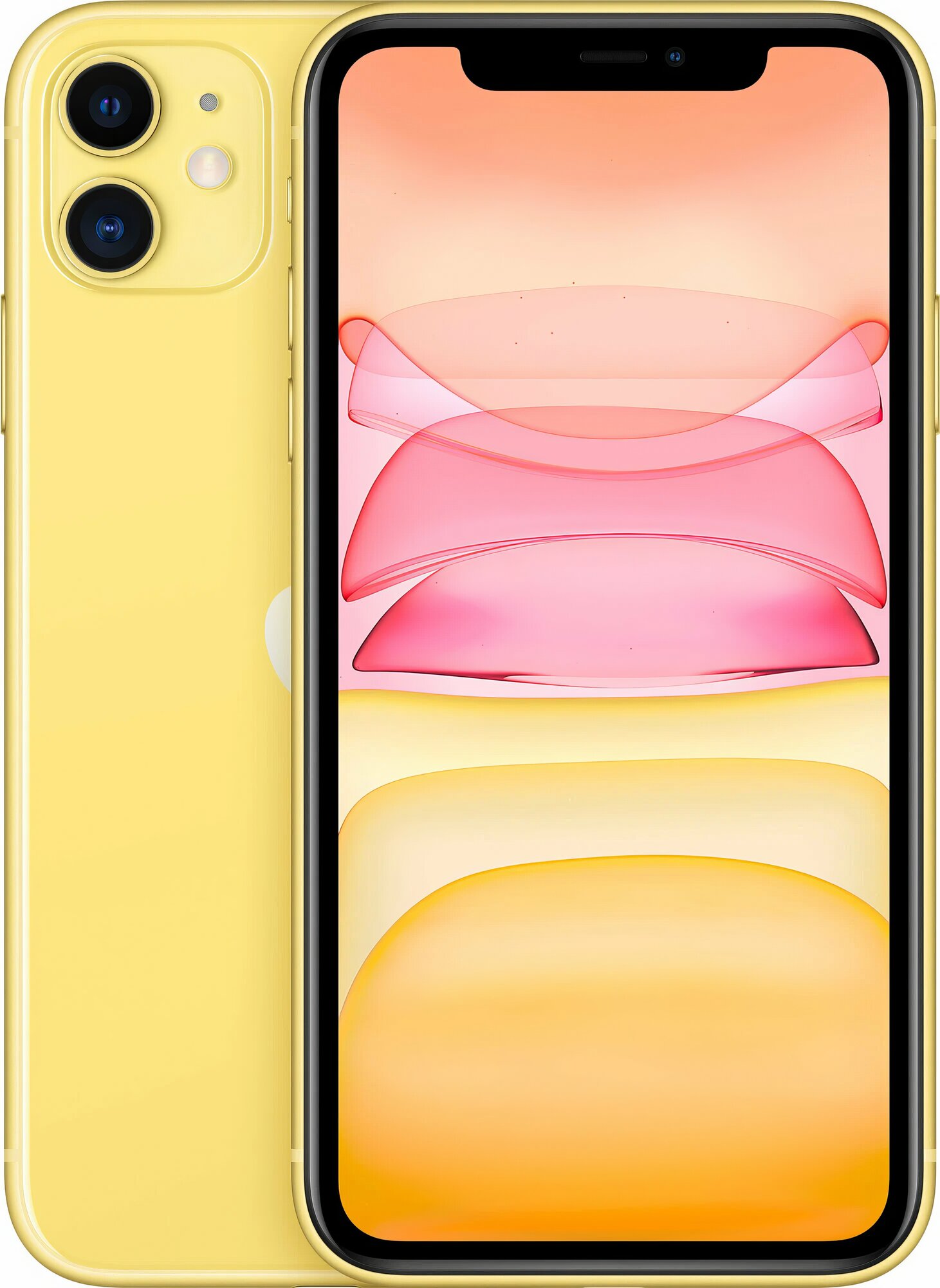 Смартфон Apple iPhone 11, 4ГБ/128ГБ, 4G, Dual nano-SIM, Желтый/Yellow