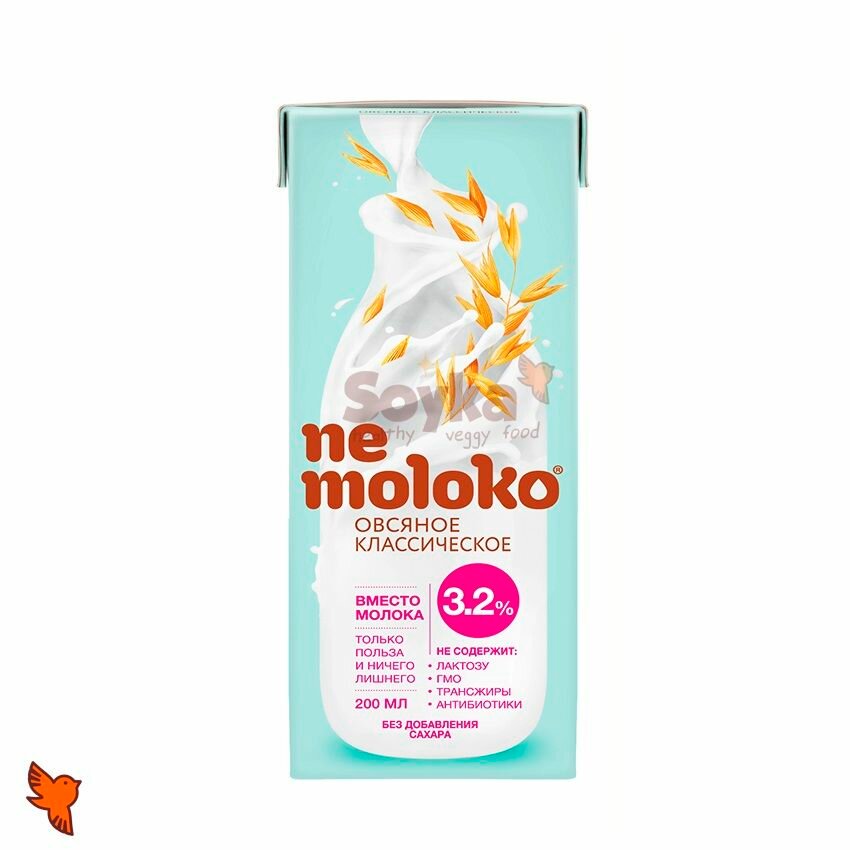Напиток овсяный классический 3.2% Nemoloko, 200мл