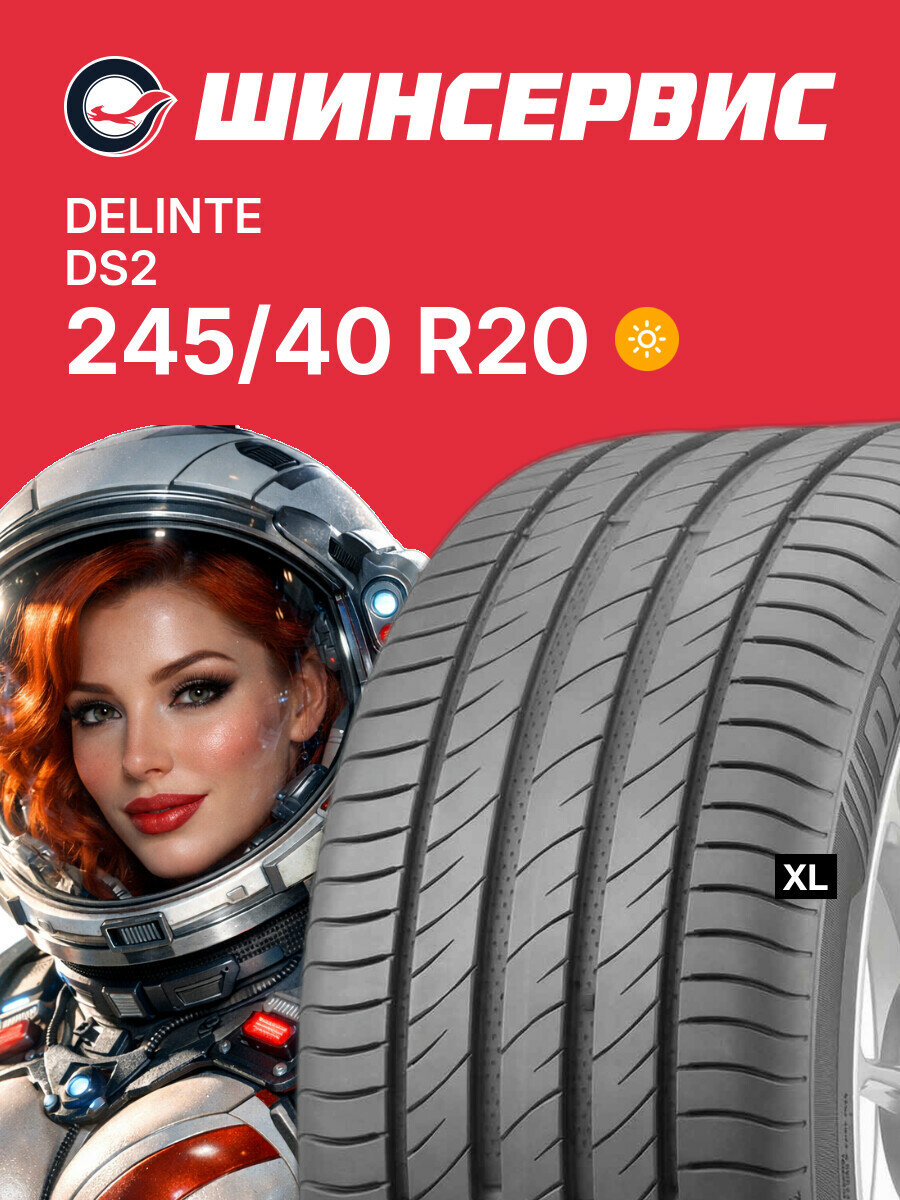 Летняя шина Delinte DS2 245/40 R20 99Y, летняя автомобильная резина