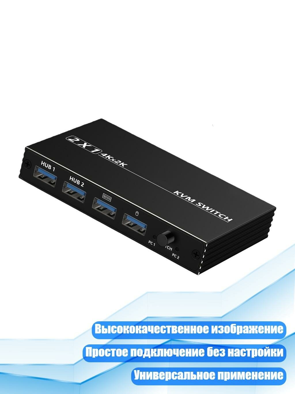 Видеосвитчер 2-канальный