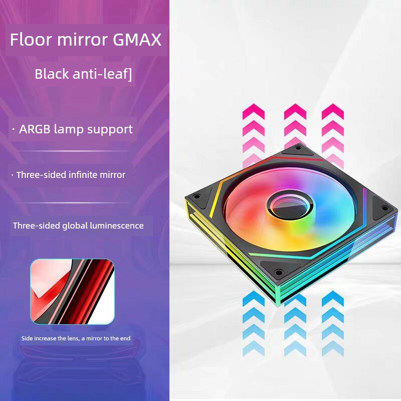 Прим 6PRO MAX черный обратное направление концентратор для ARGB и PWM, 5V 3-пин и 12V 4-пин AURA Sync совместимый