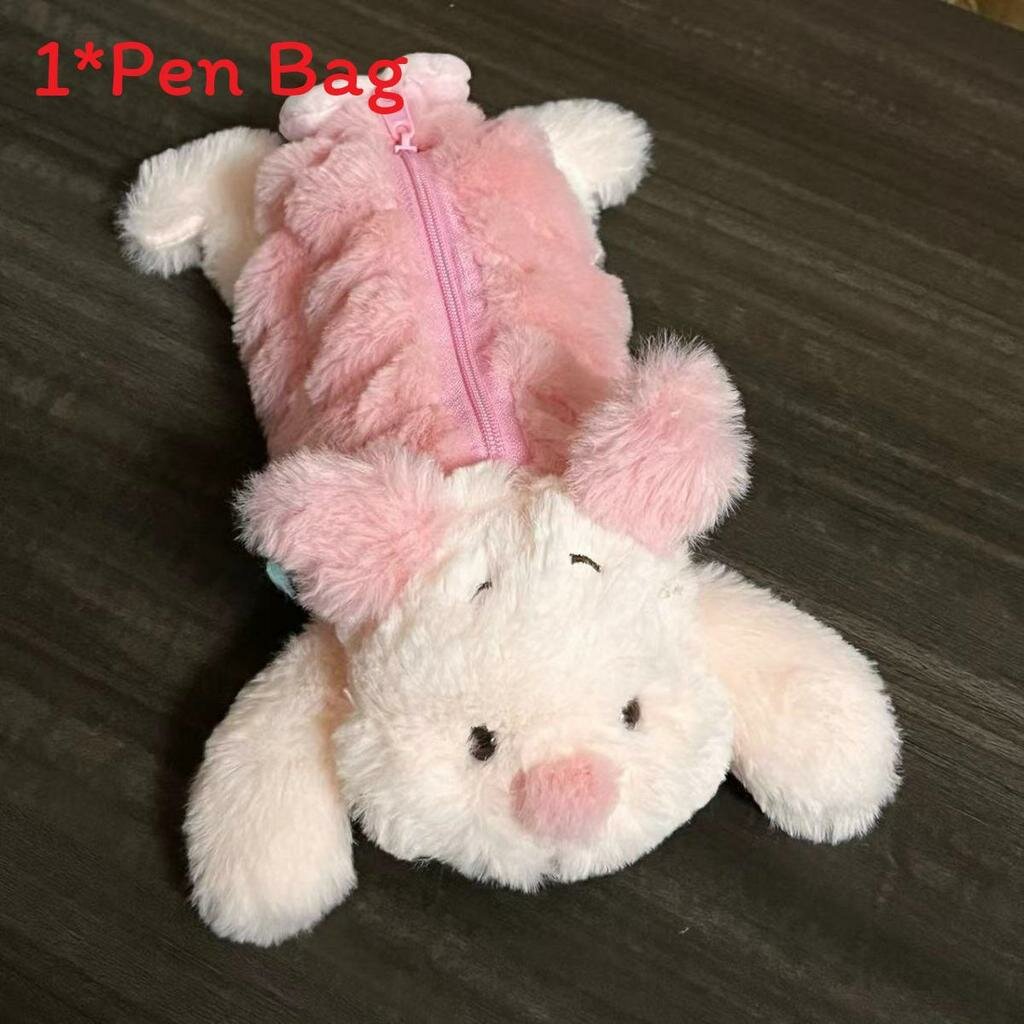 Эстетический пенал холст иппор пигги пиглэт с большой вместимостью для школьных принадлежностей piglet