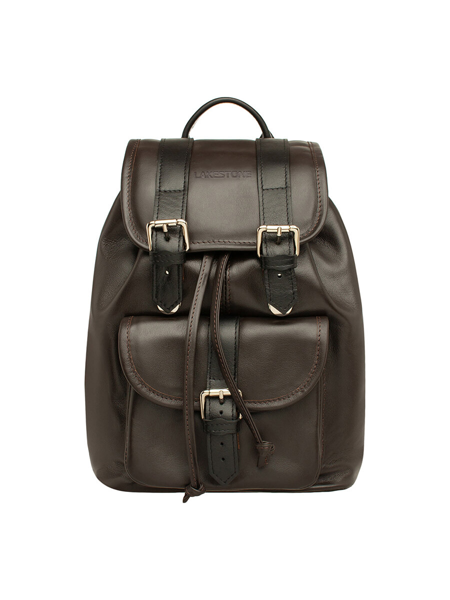 Рюкзак LAKESTONE Handa Brown, 100% кожа, коричневый, женский, городской стиль