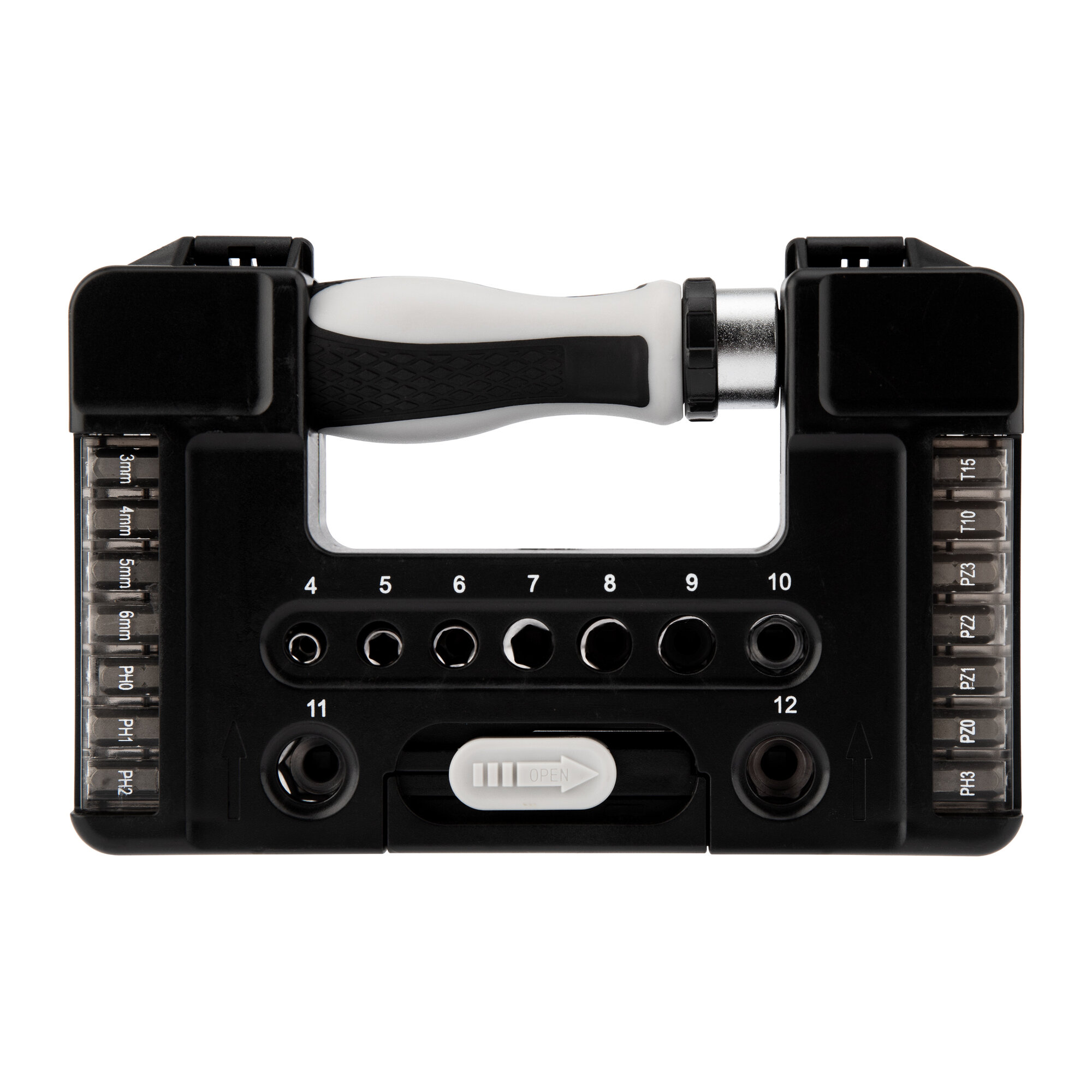 Набор отверток KRANZ 38 предметов в кейсе с магнитными битами из хромованадиевой стали для ремонта