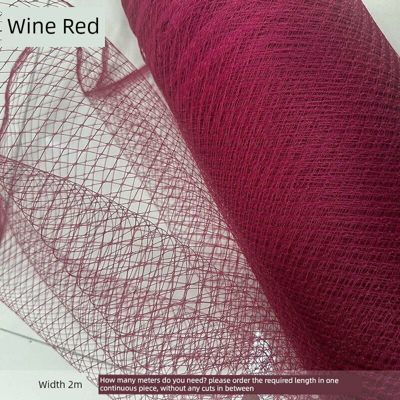 Большая сетчатая ткань в форме ромба, ручной работы, для рукоделия, прозрачная, для создания шляп, одежды,