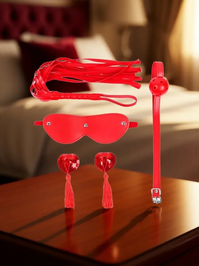 Красный BDSN набор Notabu (4 предмета)