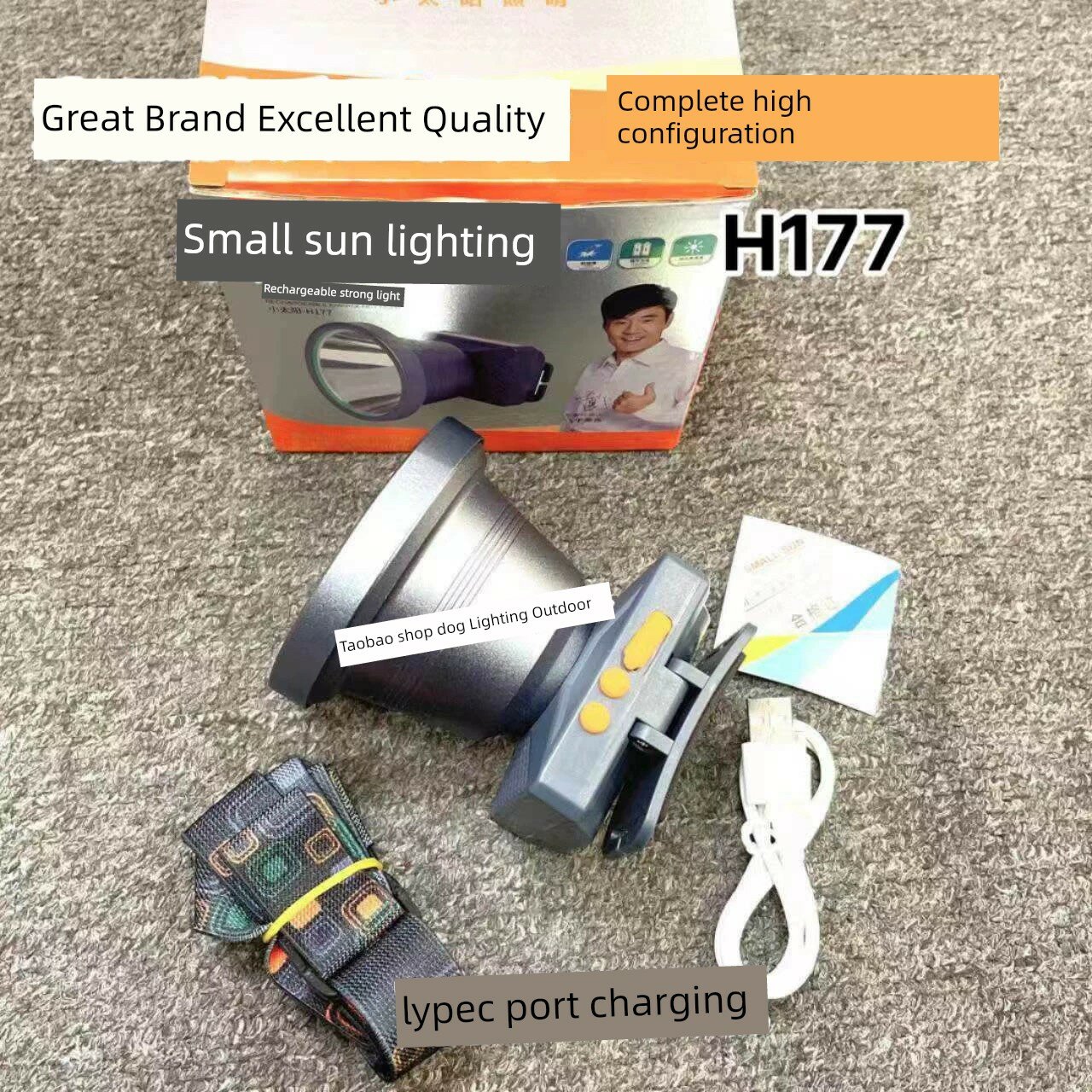 H177 500W светодиодный фонарь с литий-ионной батареей для активного отдыха на открытом воздухе - яркий свет
