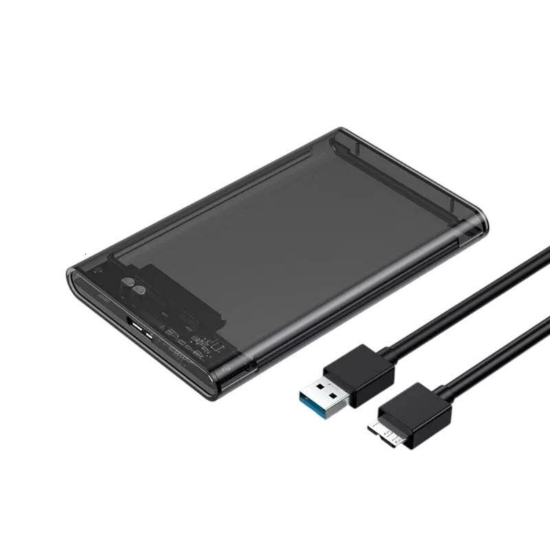 Внешний корпус для 2,5-дюймового жесткого диска USB 3.0/3.1, Прозрачный черный - USB3.0 Вход