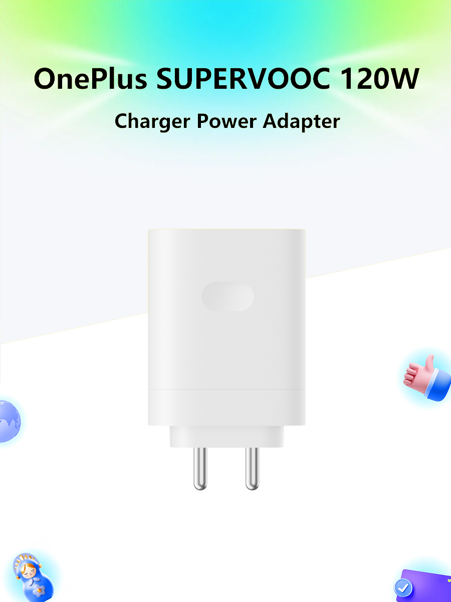 Зарядное устройство OnePlus SUPERVOOC 120W Charger Power Adapter EU for OnePlus 15 13 13r Nord 5 Nord CE 5 Pad 3