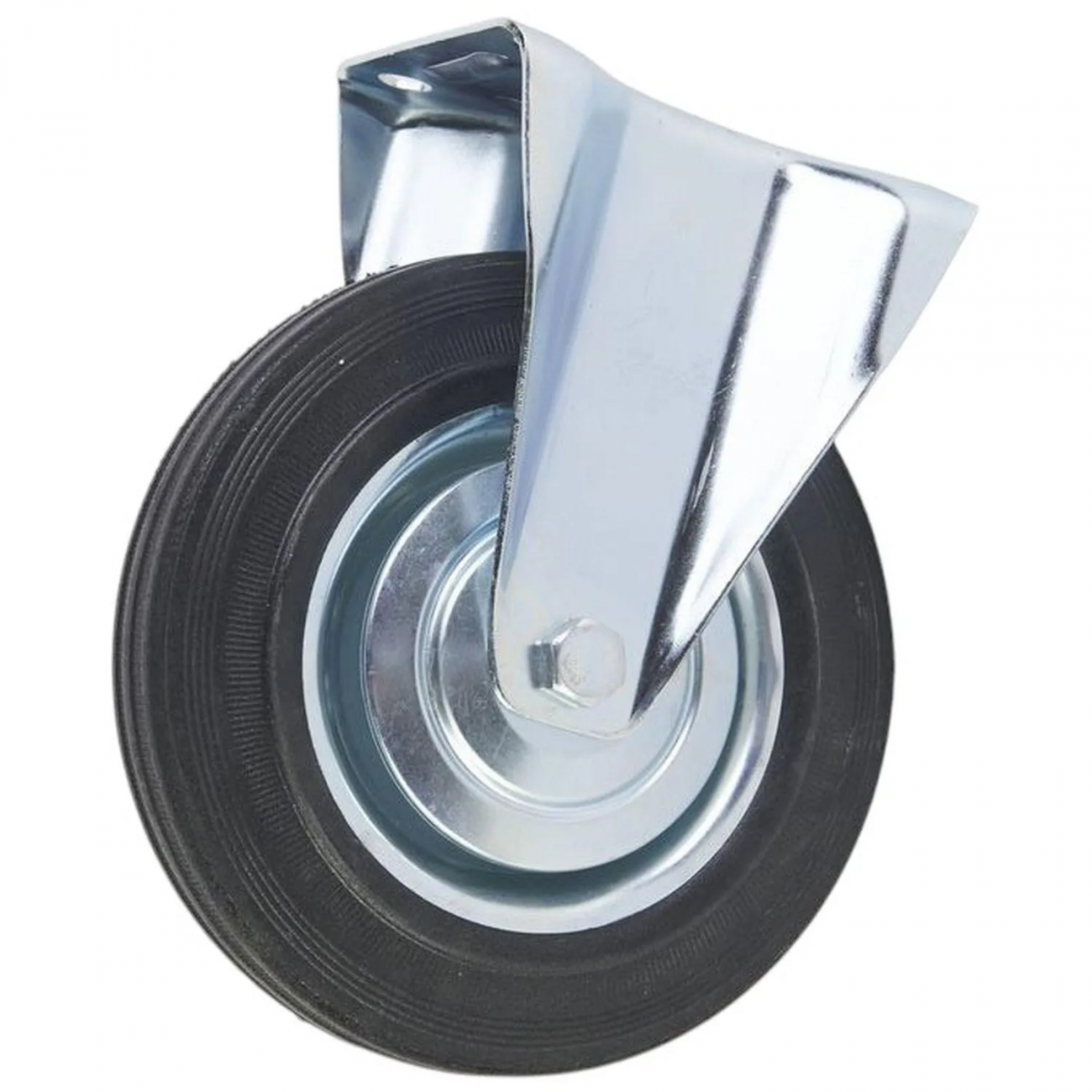 Колесо д/тележки неповоротное резина FC 80 200мм (F) 1001774 2384730