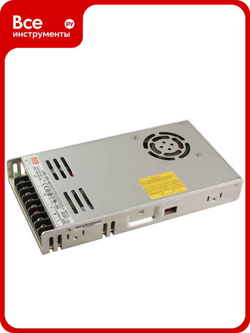 Источник питания Mean Well AC/DC LRS-350-48 Т02276501 промышленный регулируемый модульный источник с высоким