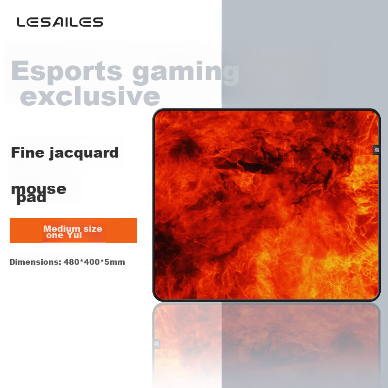 LESAILES игровая коврик для мыши гладкая поверхность для FPS 480x400x5 мм большой размер с закрепленными краями