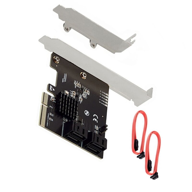 Надежная карта расширения хранилища PCIE X4 SSD Raid Card PCIE на 4-портовую карту расширения SATA Повышение передачи данных и емкости