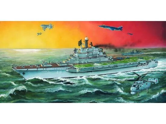 Trumpeter 05703 1/700 Советский авианосец "Минск" сборная модель