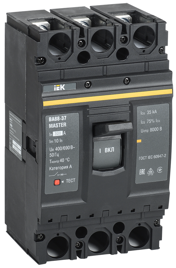 Выкл. АВТ. ВА88-37 3Р 320А 35КА MASTER IEK