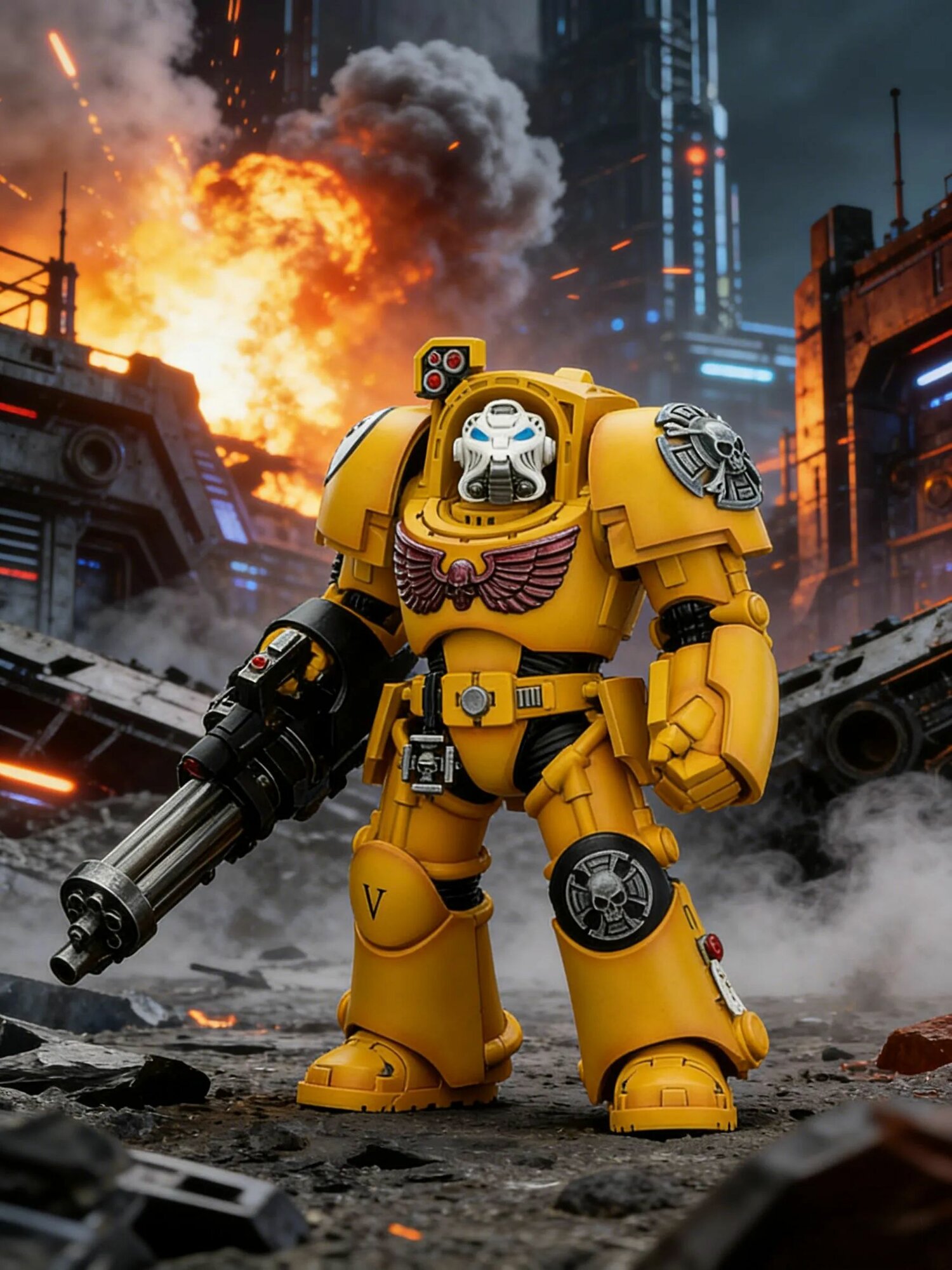Terminator 3 Imperial Fists Фигурка JOYTOY Warhammer 40000 14.3 см