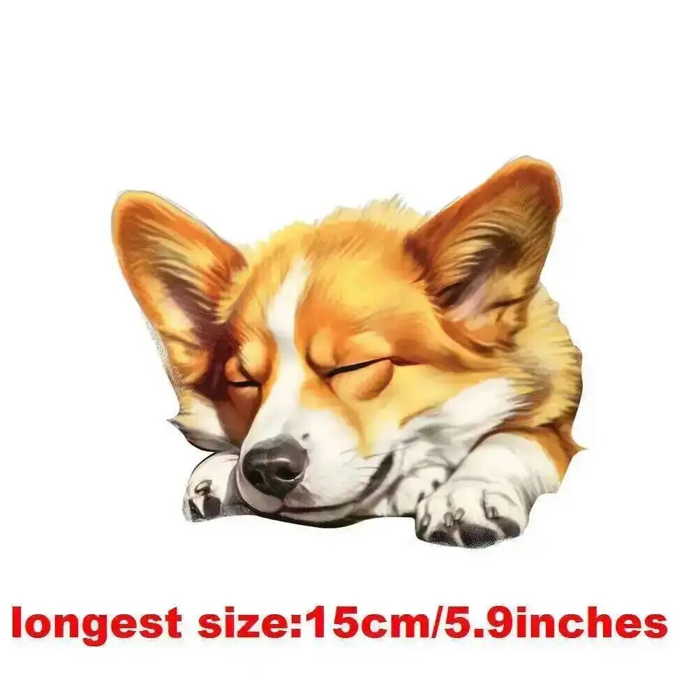 Наклейка на одежду Corgi, 15см, Цвет: YTH0263-3