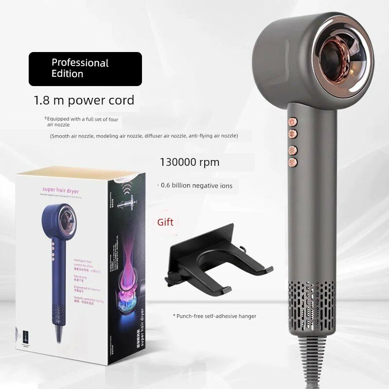 Безлистный фен 110 В, высокоскоростной фен, Китай, Тайвань, Гонконг, бытовой бесшумный уход за волосами, экспорт мелкой