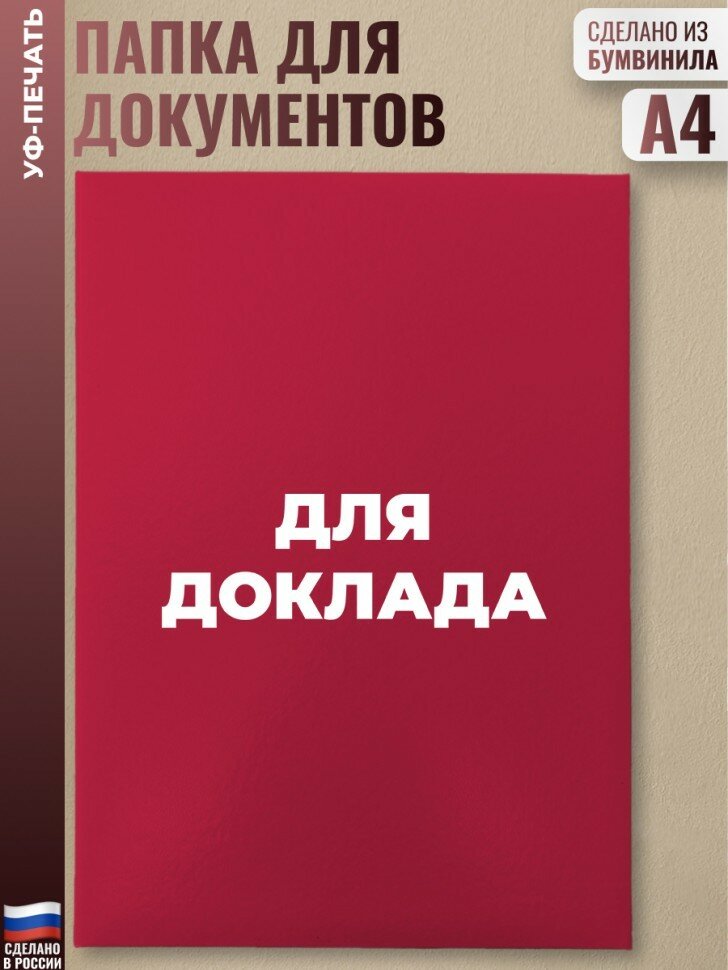 Красная папка "Для доклада"
