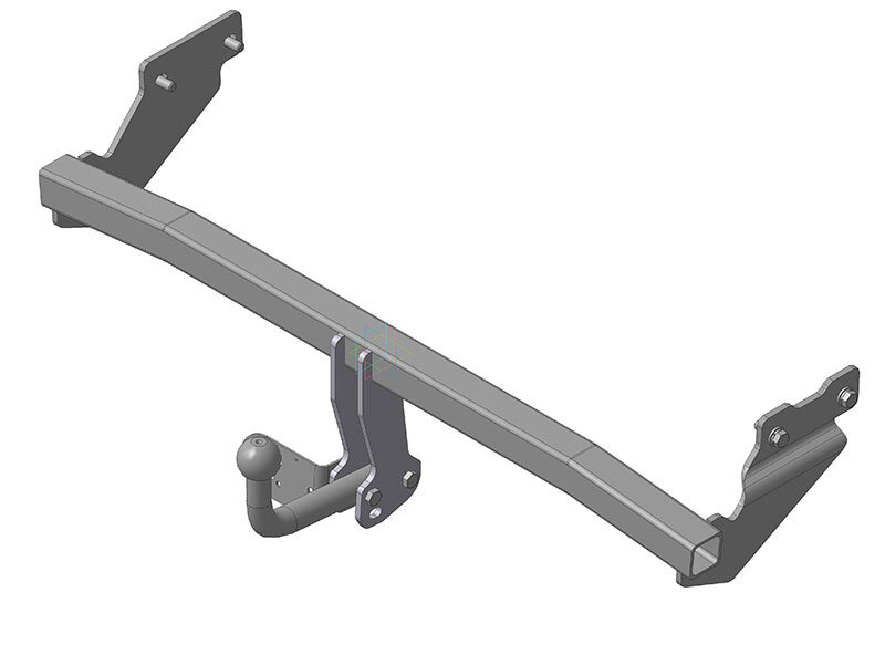 Фаркоп Avtos на KIA PICANTO (2003-2011)(паспорт и сертификат в комплекте)(без электрики)KI 20 (90x20x16)