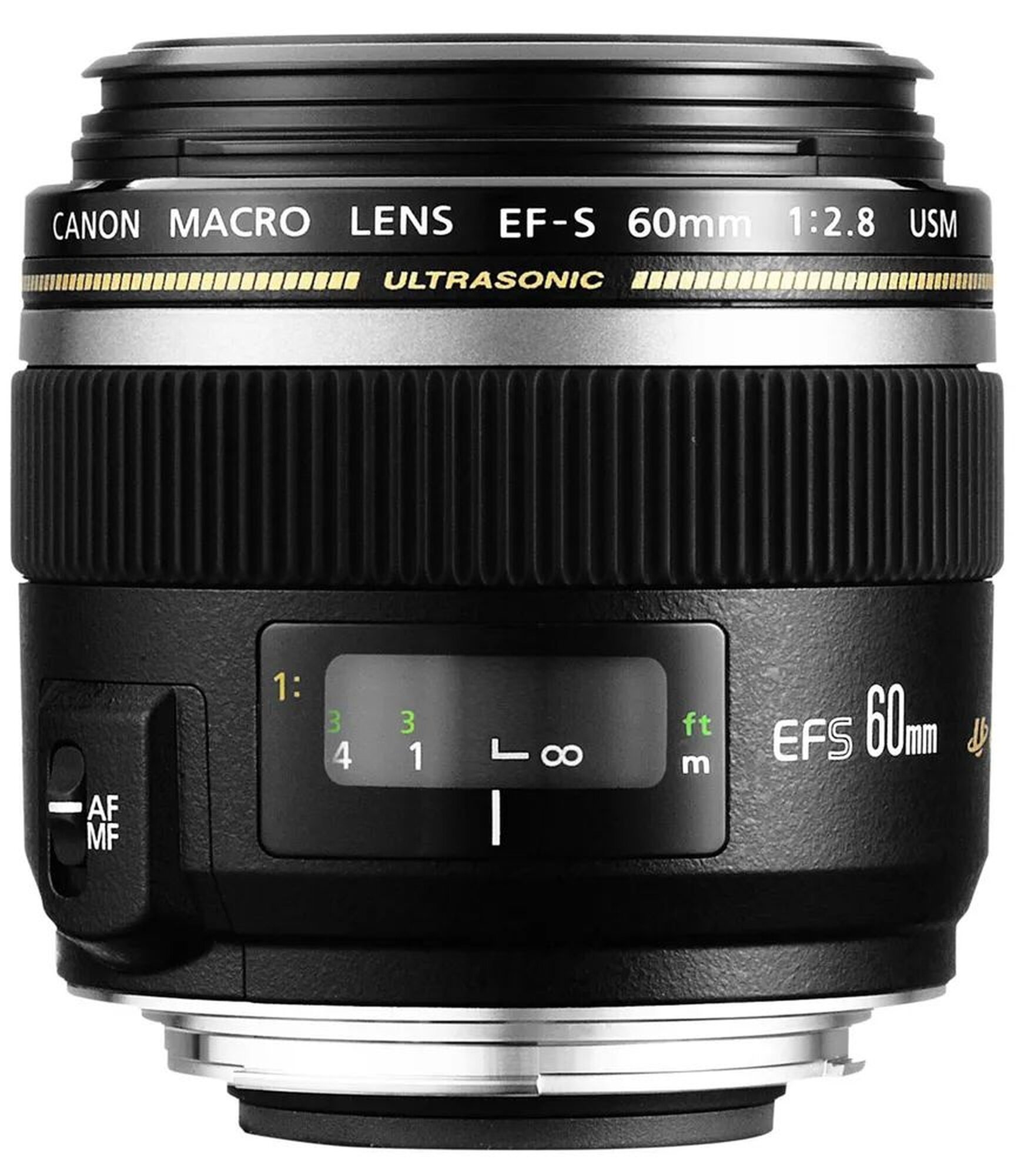 Объектив Canon EF-S 60mm f/2.8 Macro USM, автофокус, макросъемка, черный