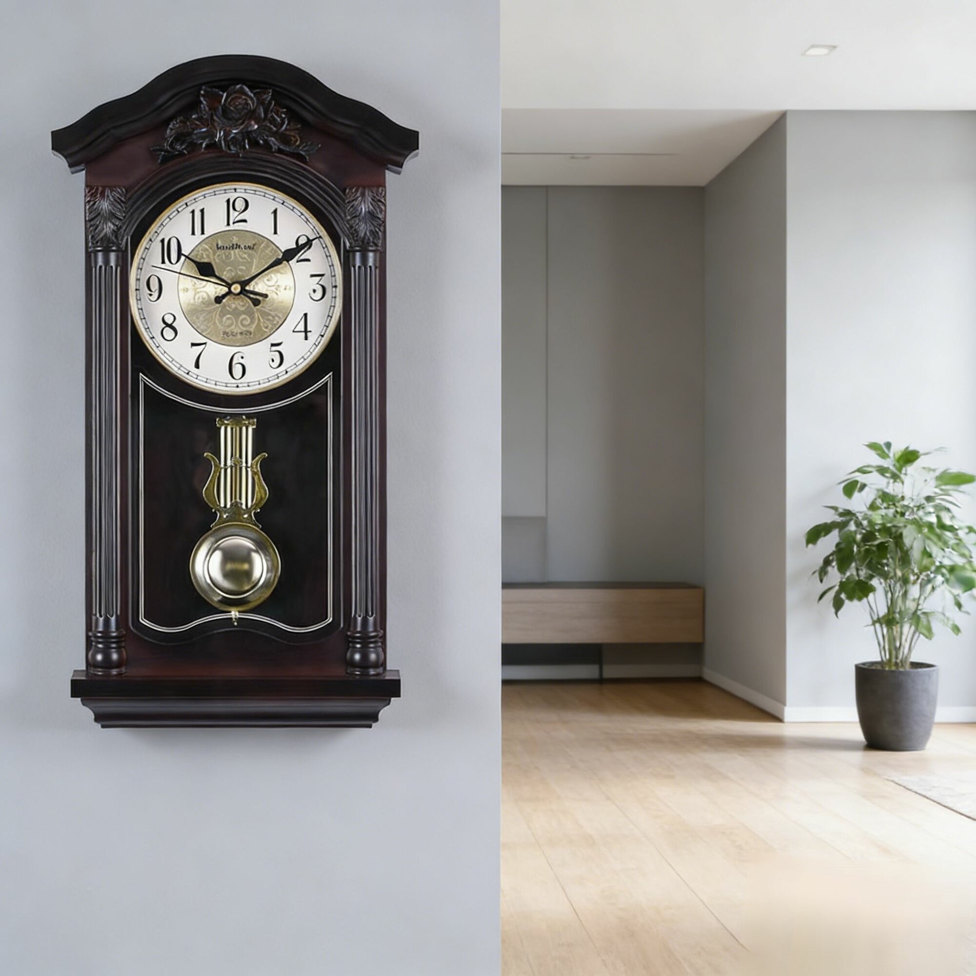 Настенные часы, 50 см х 27 см