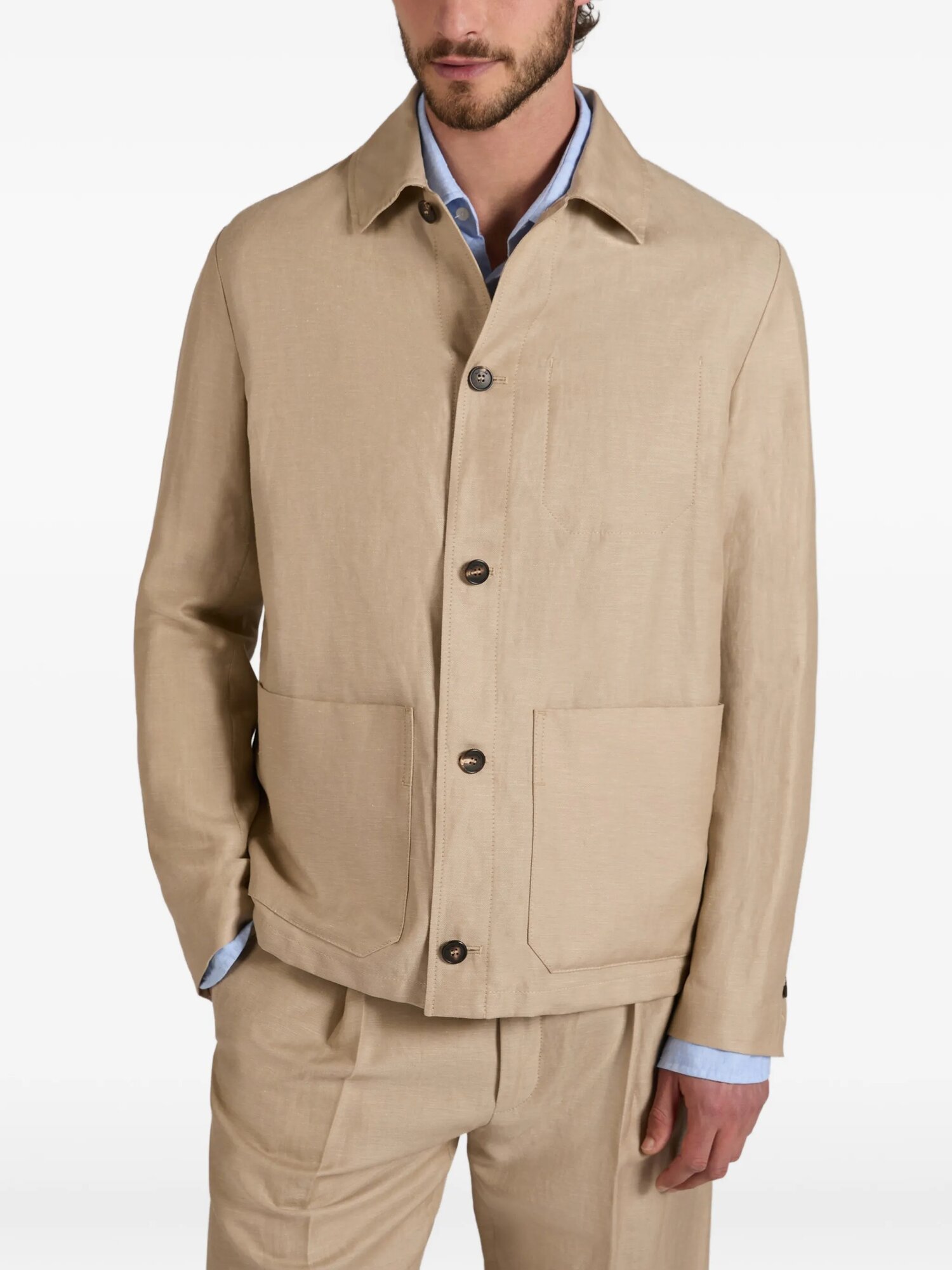 Куртка Slowear Button jacket, размер 56, разноцветный — фото 1