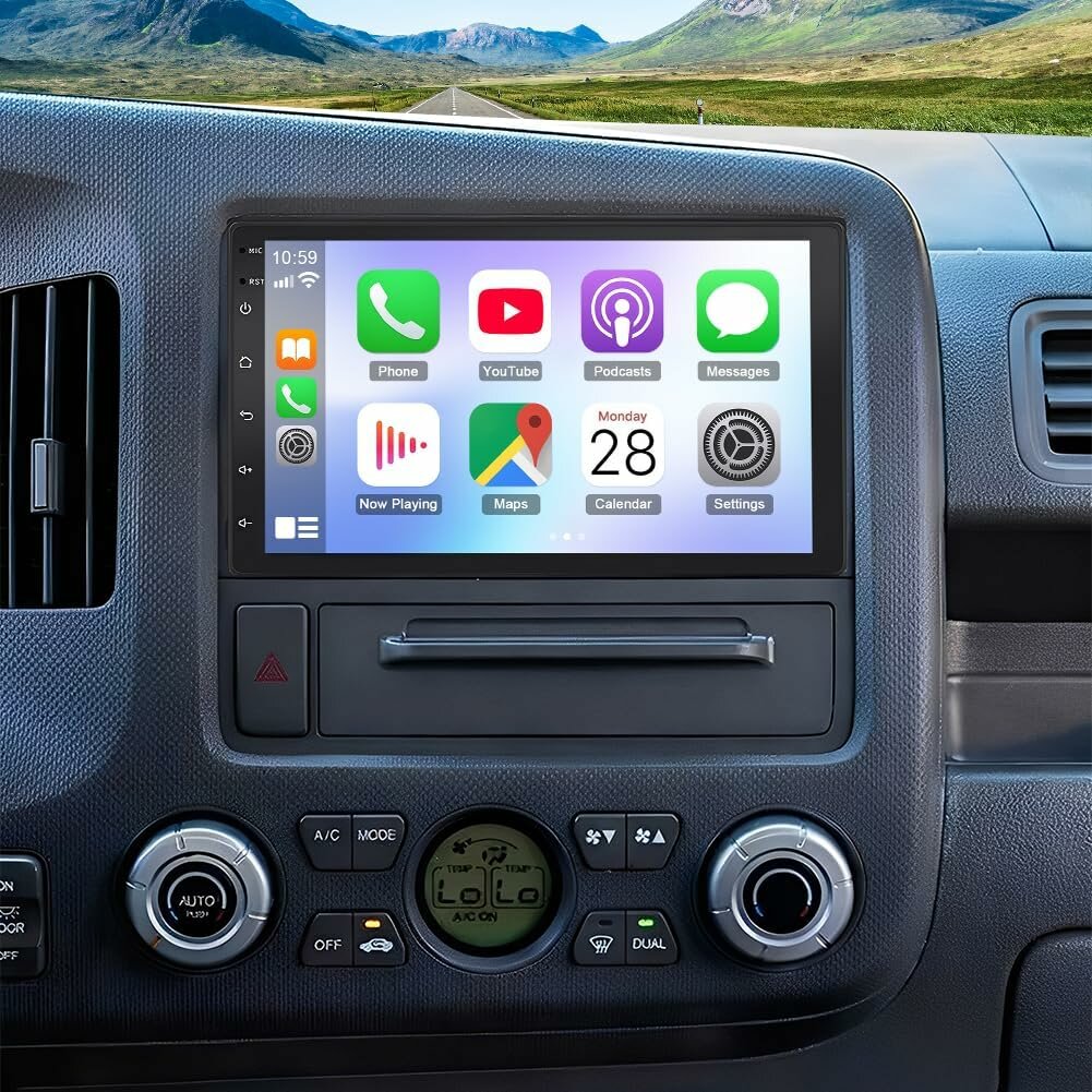 Автомобильная стереосистема Double Din для Honda Ridgeline 2006-2014, 7-дюймовая автомобильная магнитола с сенсорным