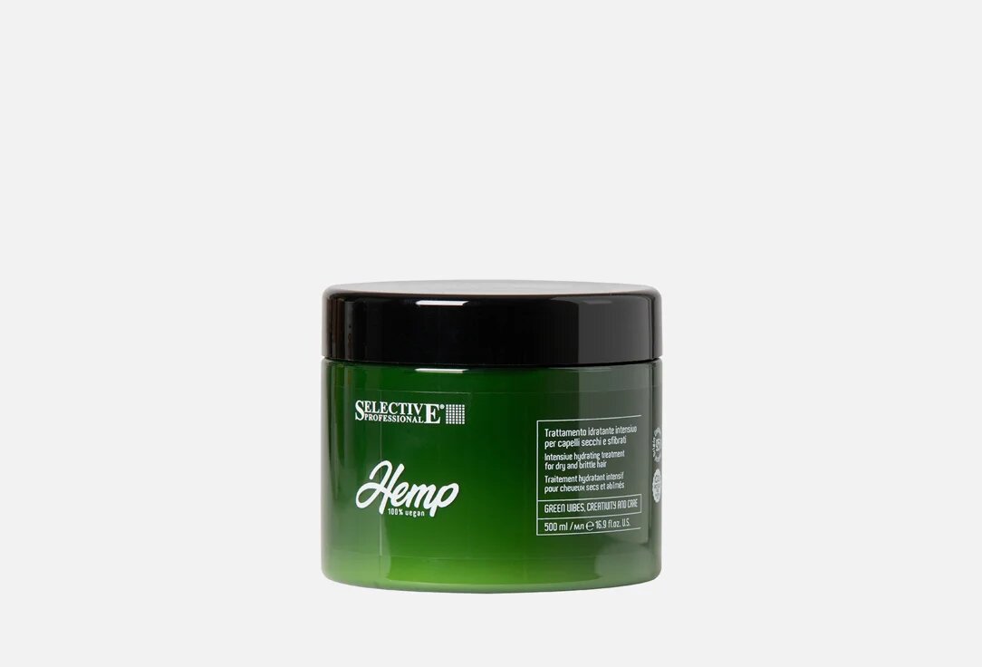 Гель-маска восстанавливающая для кожи головы и волос 500 мл HEMP Selective Professional