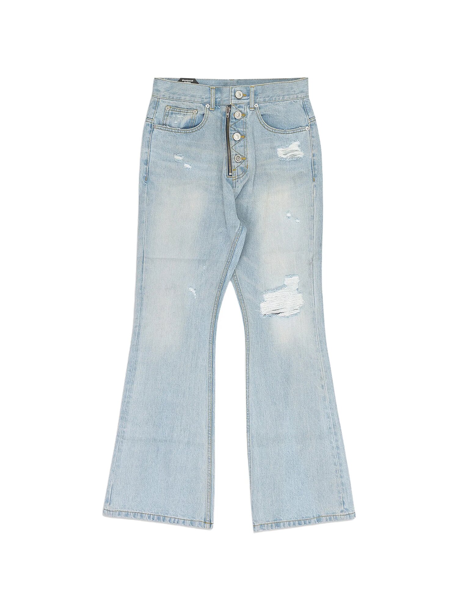 Джинсы Distressed flared jeans 