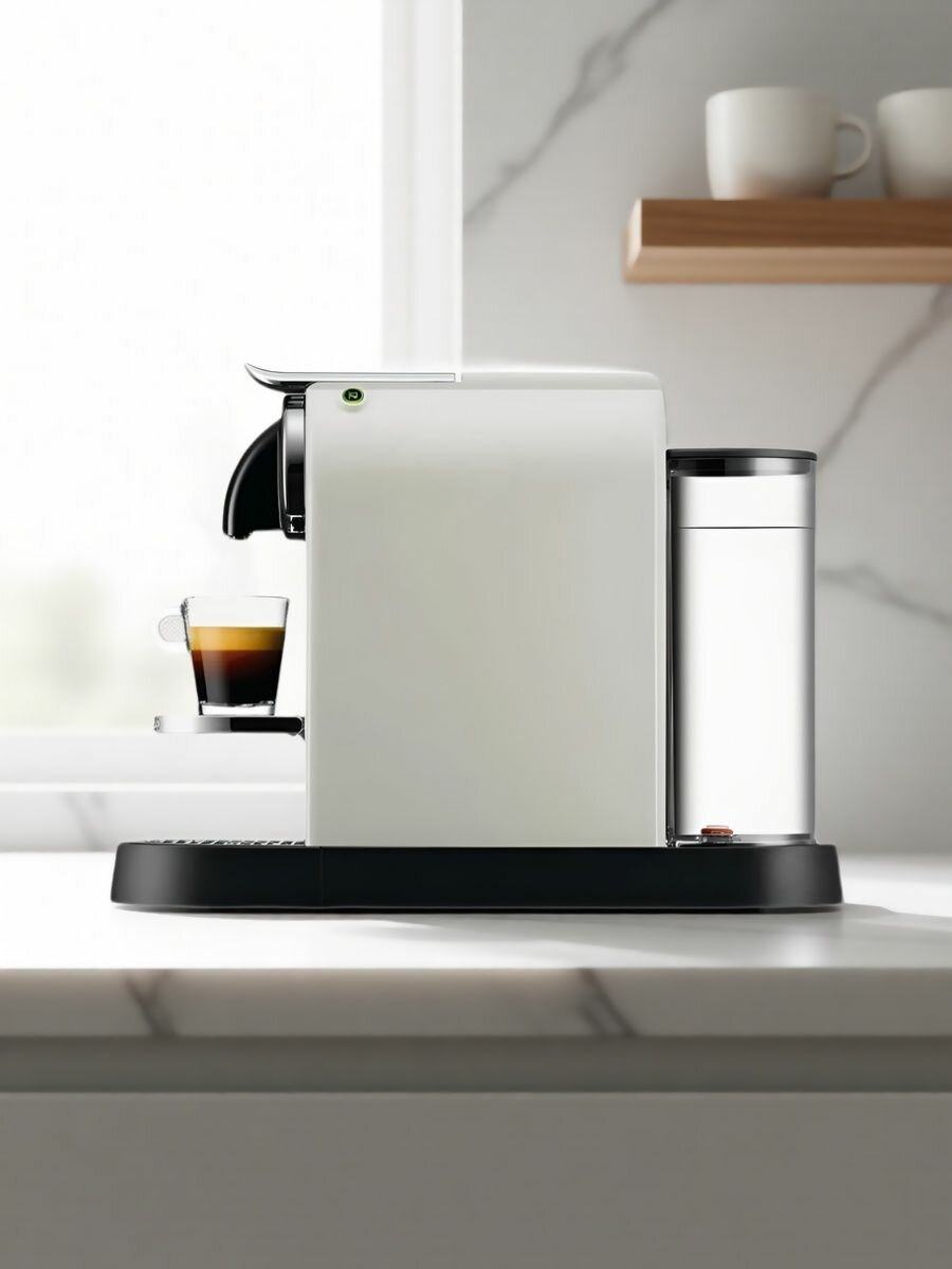 Капсульная кофемашина NESPRESSO CITIZ EN167W, белая, 1260 Вт