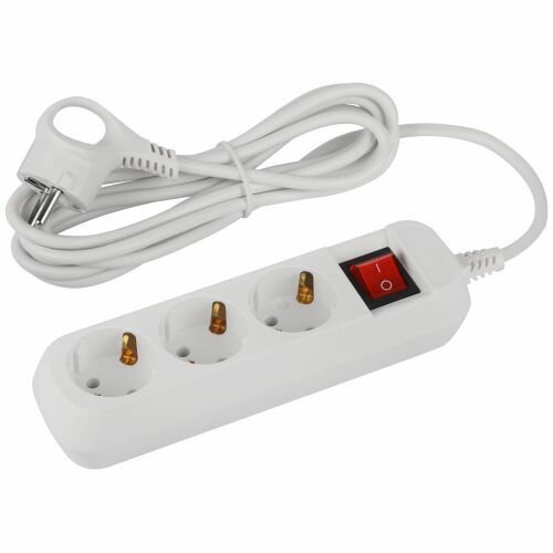 Удлинитель 3х3м с заземл. с выкл. ПВС 3х0.75 UDL-10-330-ES Greenline Эра Б0065047