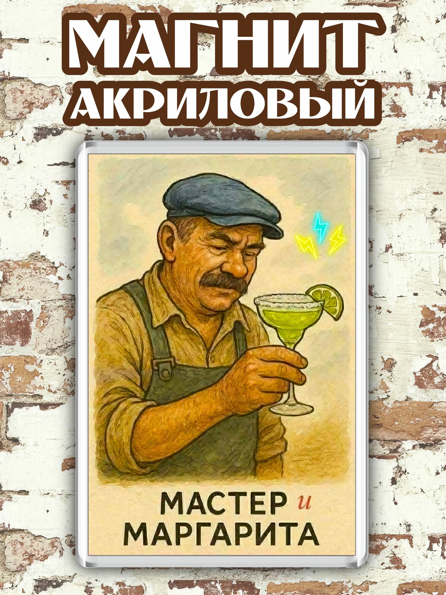 Магнит на холодильник "Мастер и маргарита"
