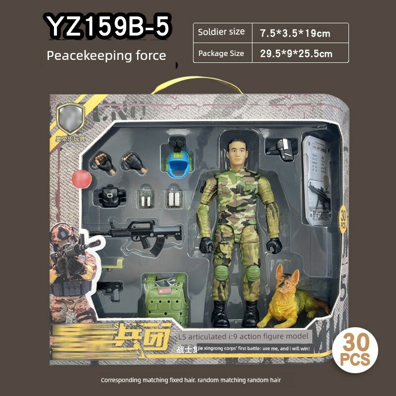 Реалистичная фигурка 1:9 с подвижными суставами для миротворческой команды, 30 шт.