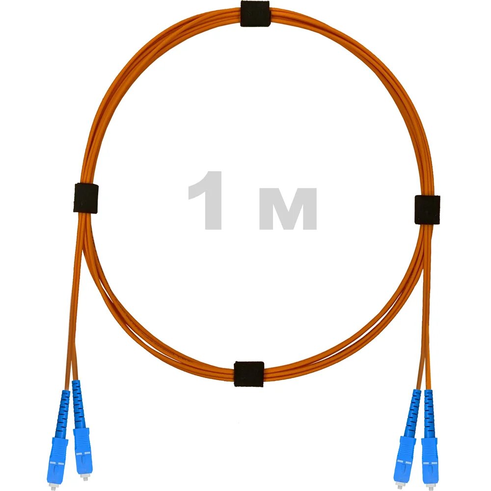 Патч-корд оптический ENGINOVA SC/UPC-SC/UPC MM (OM2) 2mm duplex LSZH, 1 м ENG-PC2.0-DX-2SCU-OM2-1m-LSZH-OR