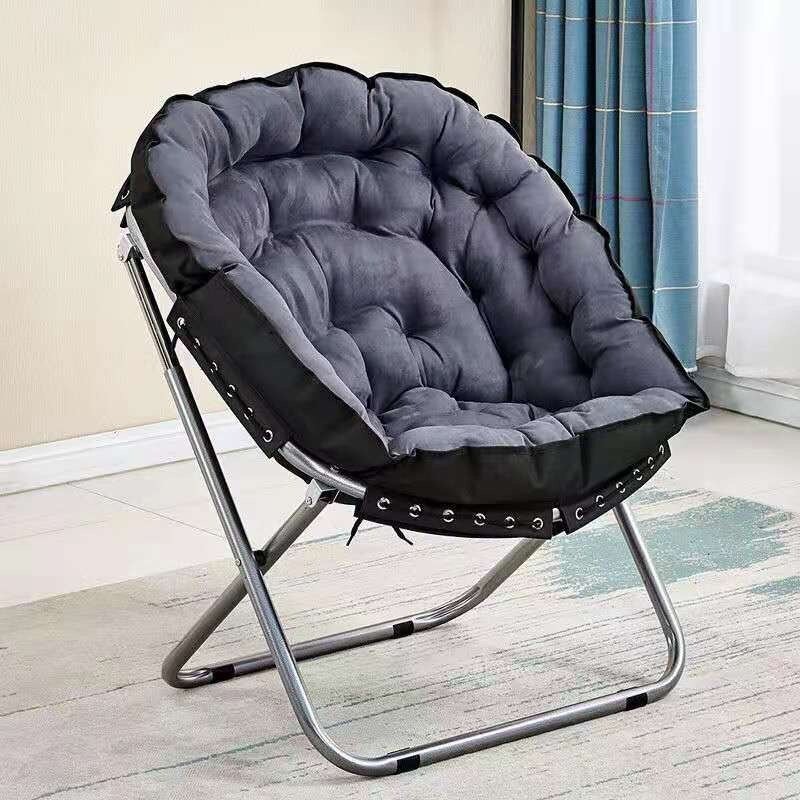 Стул-кресло складное для дома и дачи Homium Cozy, цвет оранжевый/черный