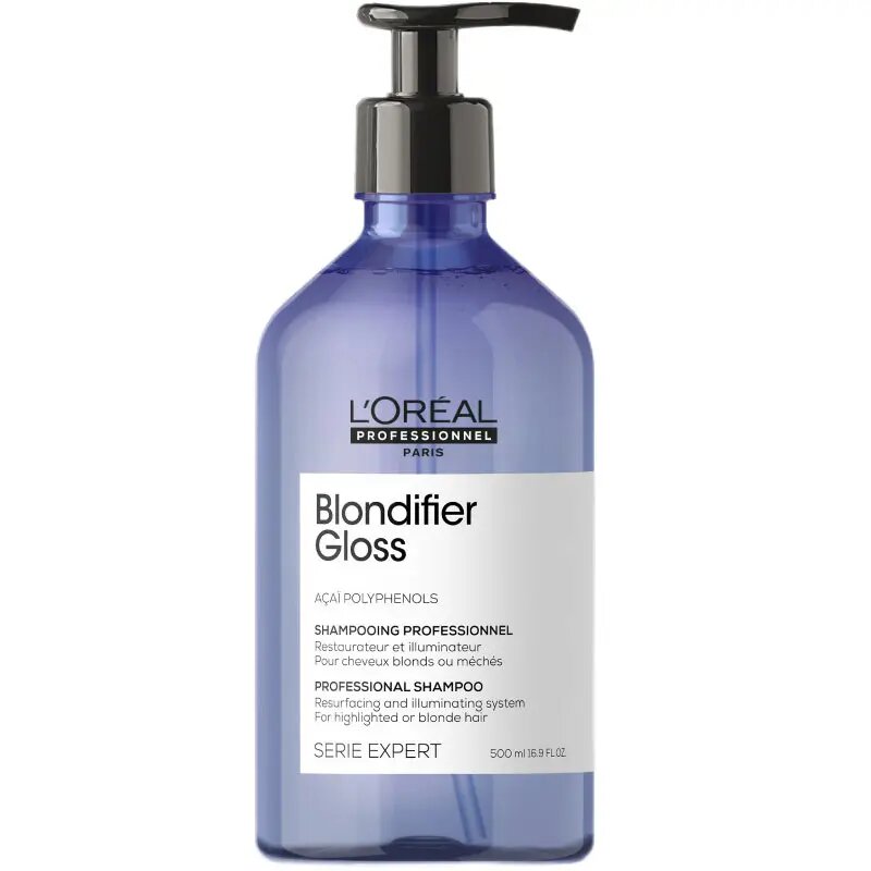 Шампунь LOREAL PROFESSIONNEL Blondifier Gloss для осветленных и мелированных волос, 500 мл