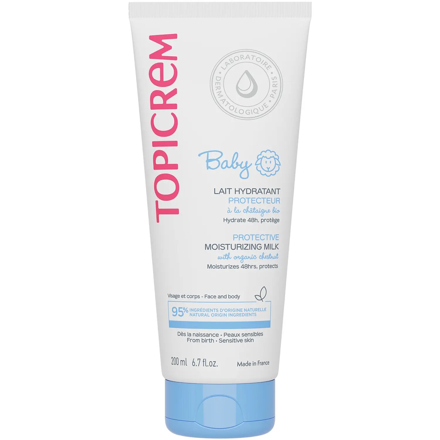 Молочко для тела Topicrem Baby, увлажняющее, защитное, 200мл