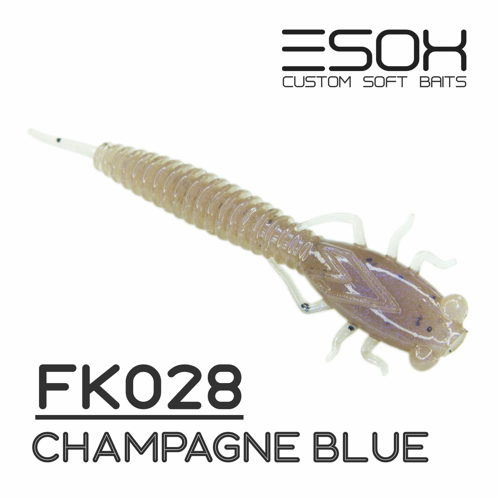 ESOX X-Vibra 2.4" (62мм) 8шт / Мягкая приманка для рыбалки